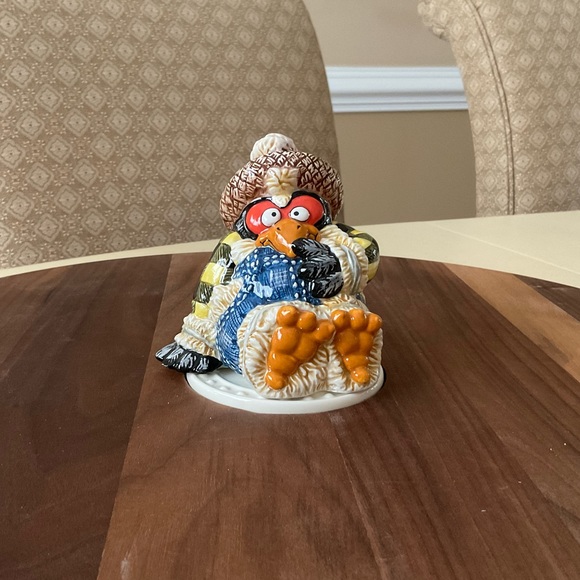 Hand Crafted | Accents | Fabulous Xxl Scared Crow Scarecrow Platter ...